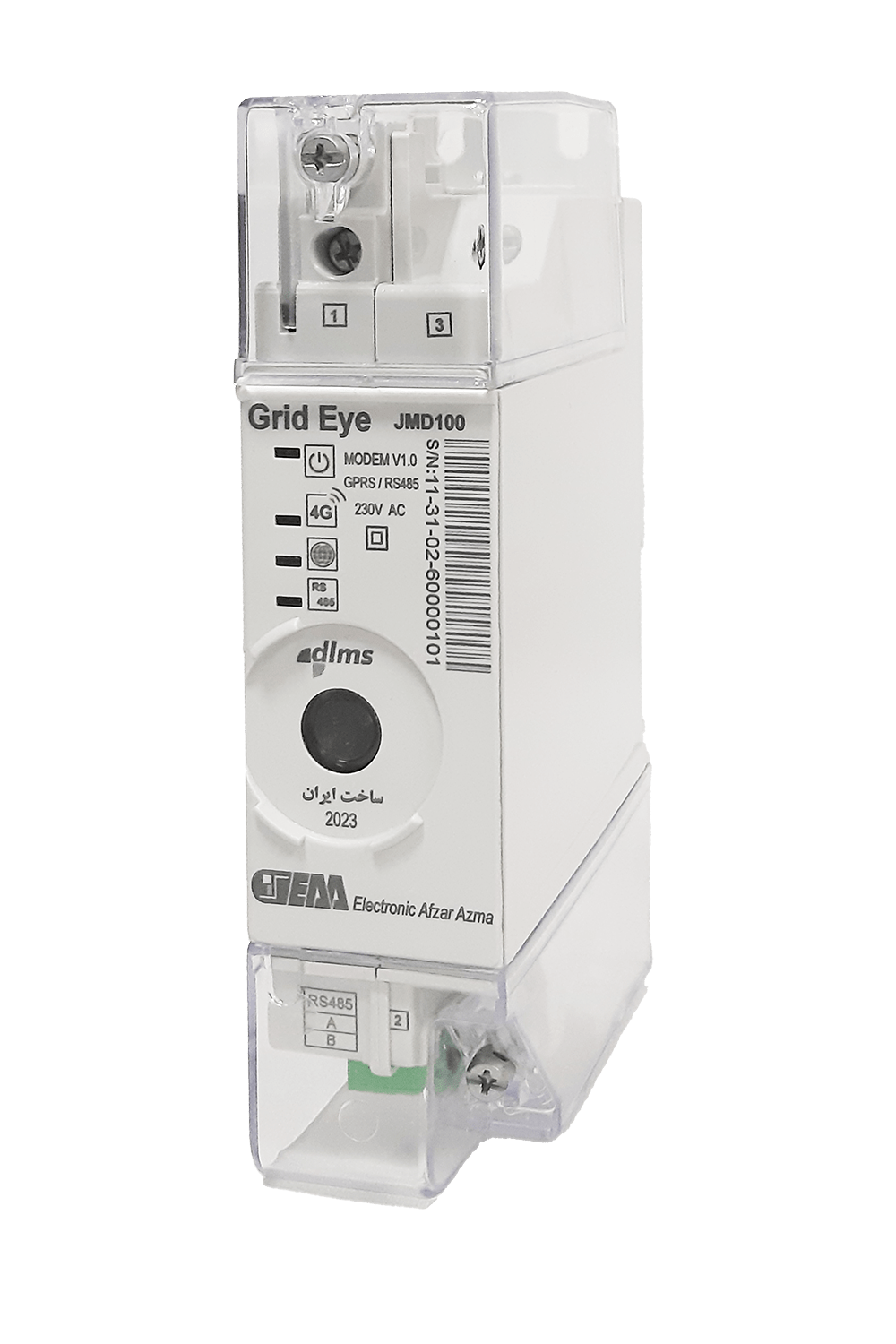 Electronic AfzarAzma | LTE/GPRS-RS485 Rail Modem Model JMD 100