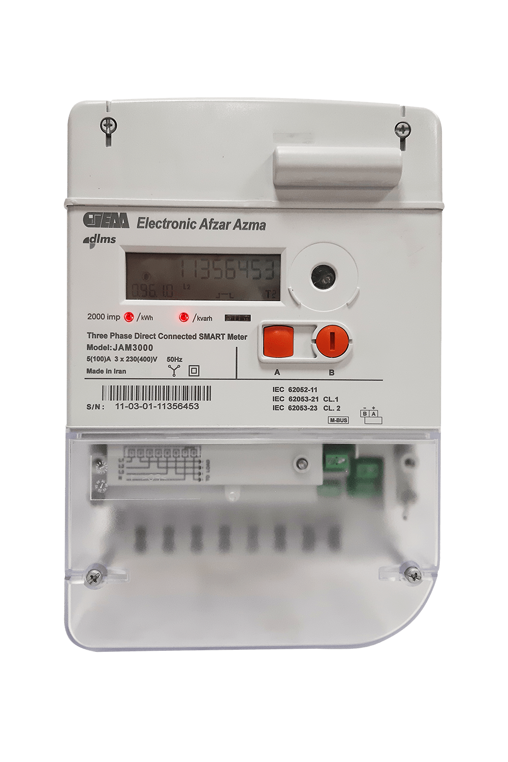 Electronic AfzarAzma | Smart Three-Phase Meter Secondary Connection (CT ...